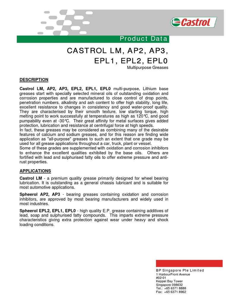 LM GREASE Spheerol | Download Free PDF | Lubricant | Corrosion