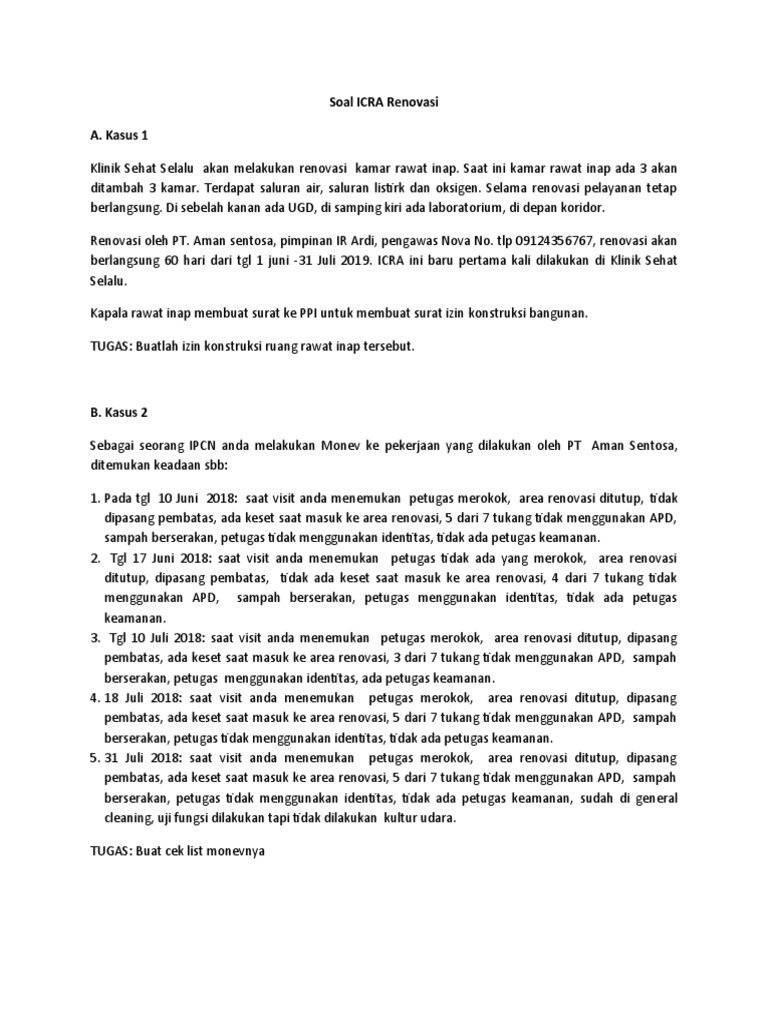 Contoh Soal ICRA | PDF