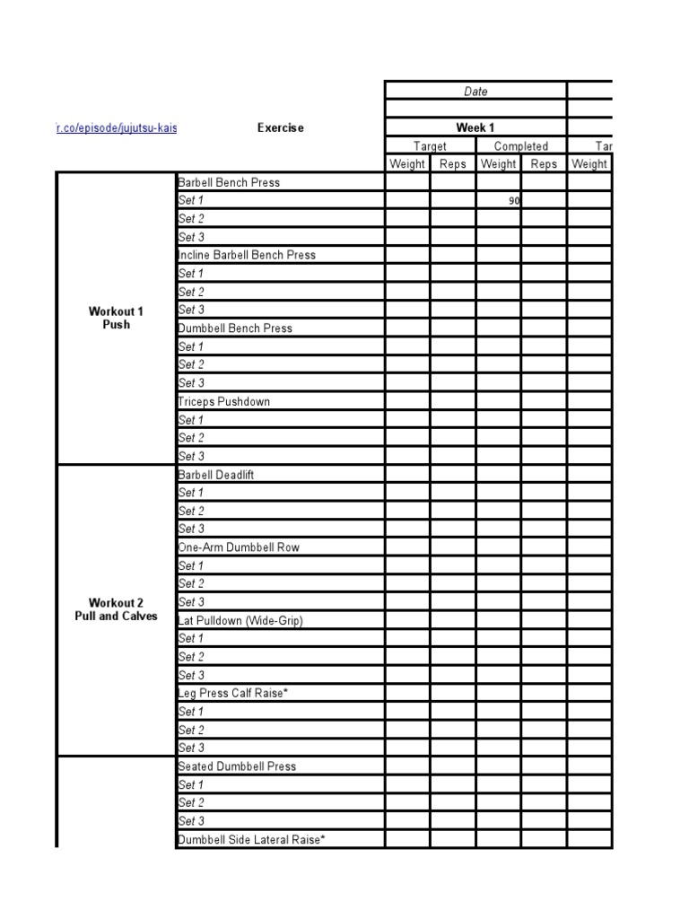 Bigger Leaner Stronger 5-Day Workout Routine | PDF | Physical Fitness ...