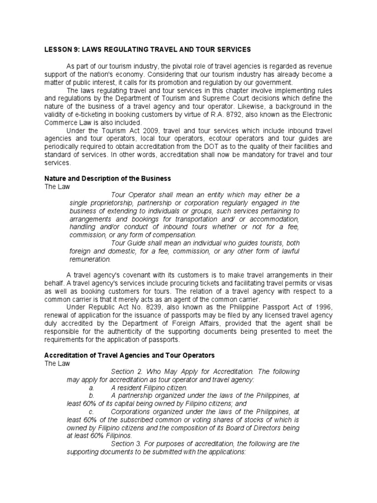 Lesson 9 | PDF | Travel Agency | Lease