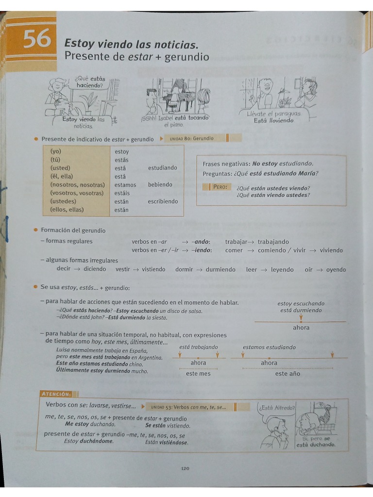 Estar + Gerundio | PDF