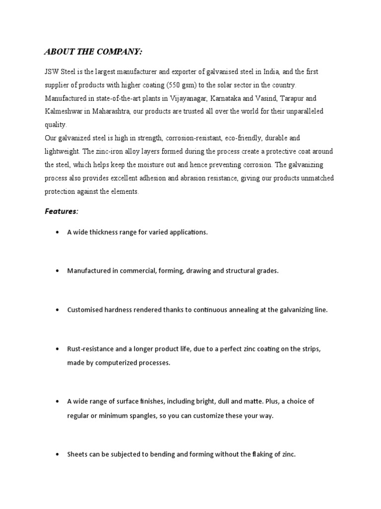 JSW Case Study | PDF