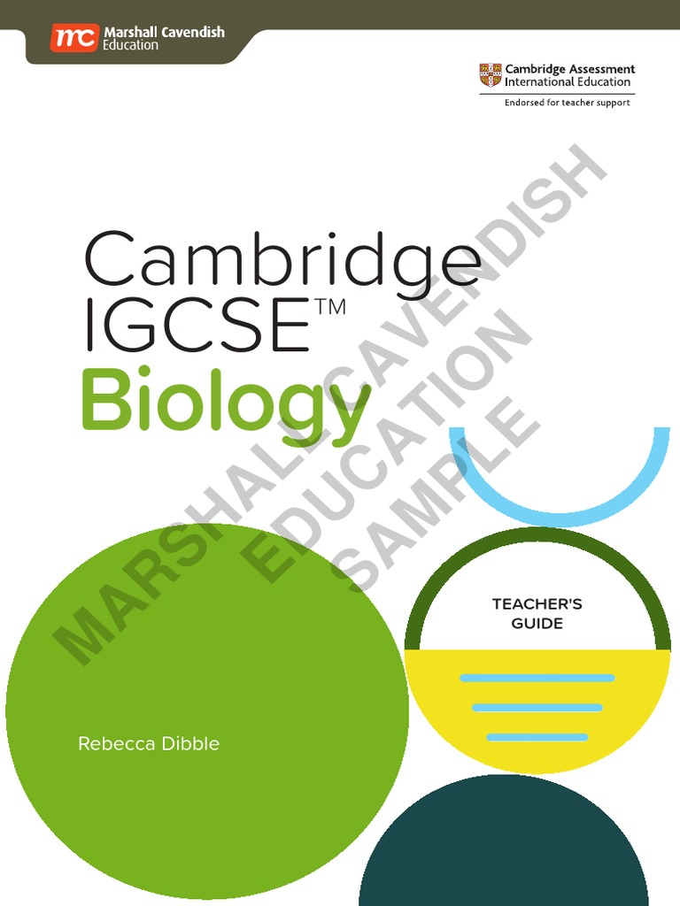 MCE Cambridge IGCSE Biology TG Sample | PDF | Cell (Biology) | Lesson Plan