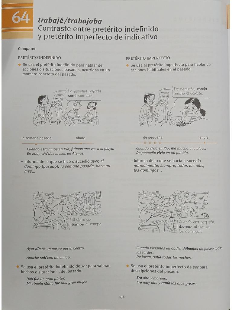 Indefinido Vs Imperfecto | PDF