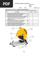 Air Blower Checklist PDF | PDF
