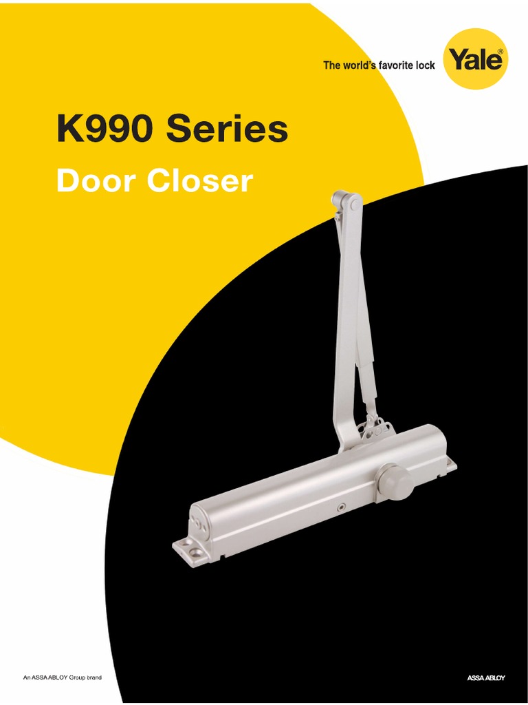 YALE - Y Series - Door Closer K990 SERIES | PDF