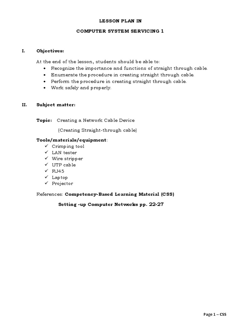 CSS - Creating Straight Through Cable | PDF | Electrical Connector | Network Switch