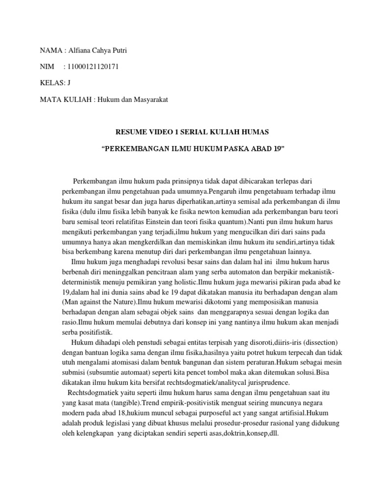 Alfiana Cahya Putri - 11000121120171 - Kelas J | PDF