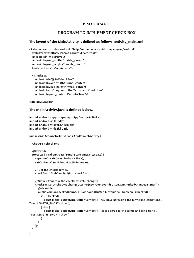 Practical 11 | PDF | Computers