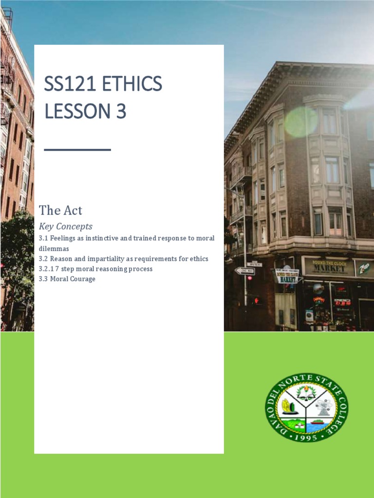 SS121 Ethics Revised Module 3 | PDF | Reason | Feeling