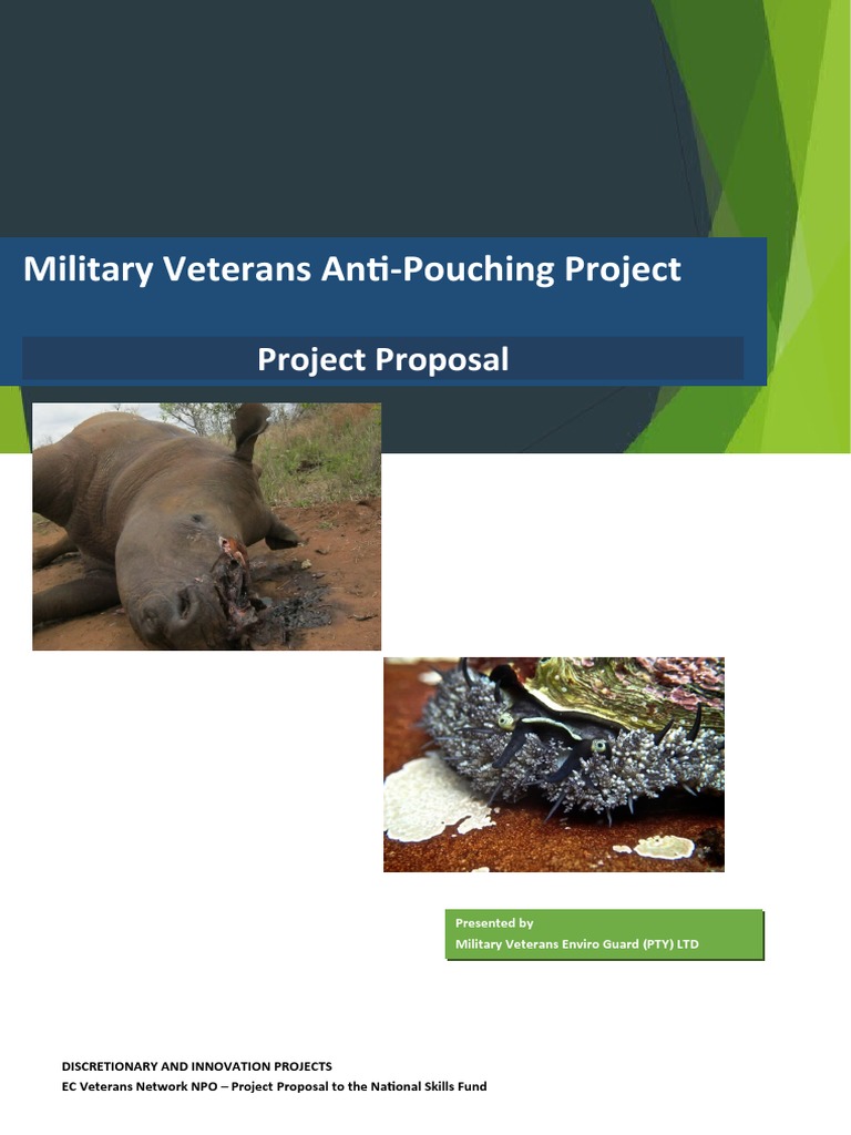 PROPOSAL Military Veterans Anti-Pouching Project | PDF