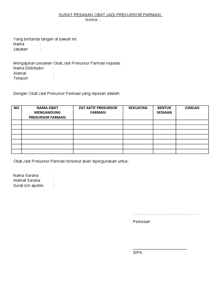 NO Nama Obat Mengandung Prekursor Farmasi Zat Aktif Prekursor Farmasi ...