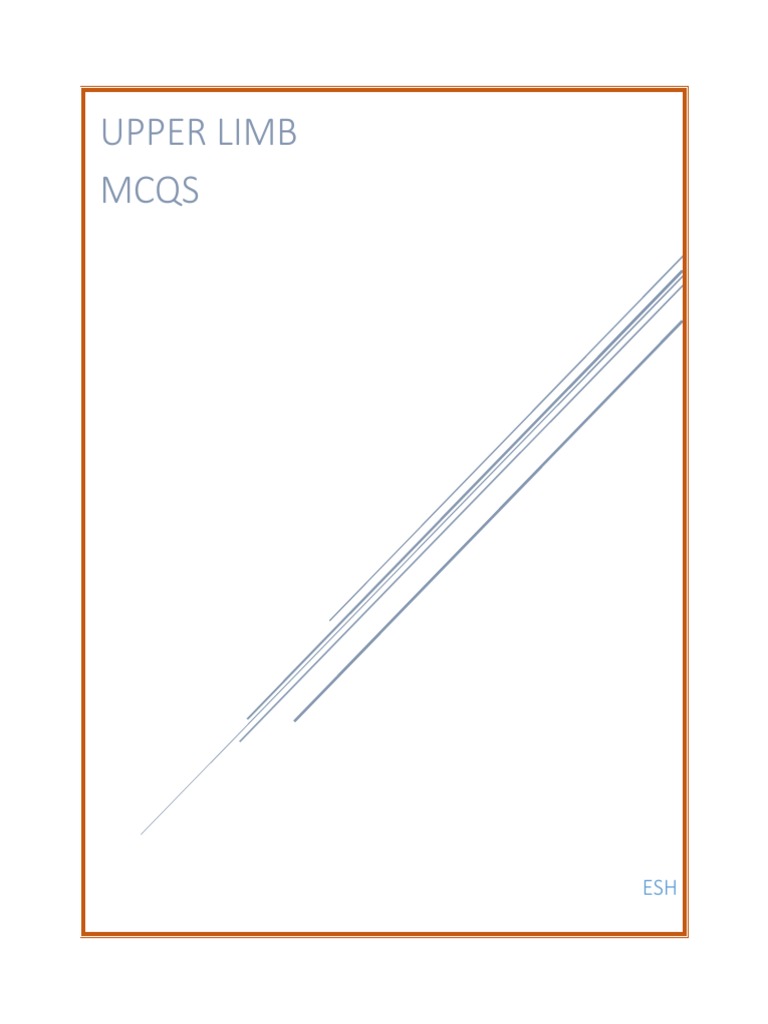 Upper And Lower Limb Pdf Thumb Arm