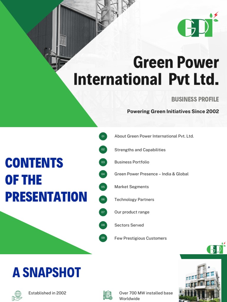 Green Power - Business Profile | PDF | Sustainable Energy | Biogas