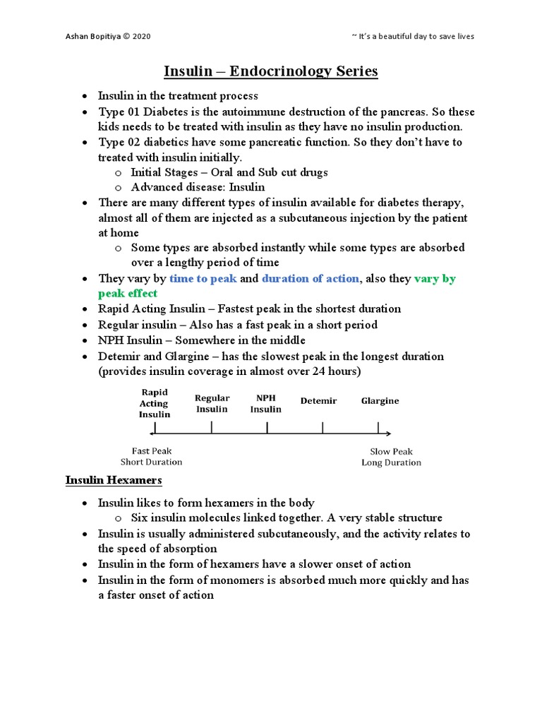 Insulin | PDF | Insulin | Medical Specialties