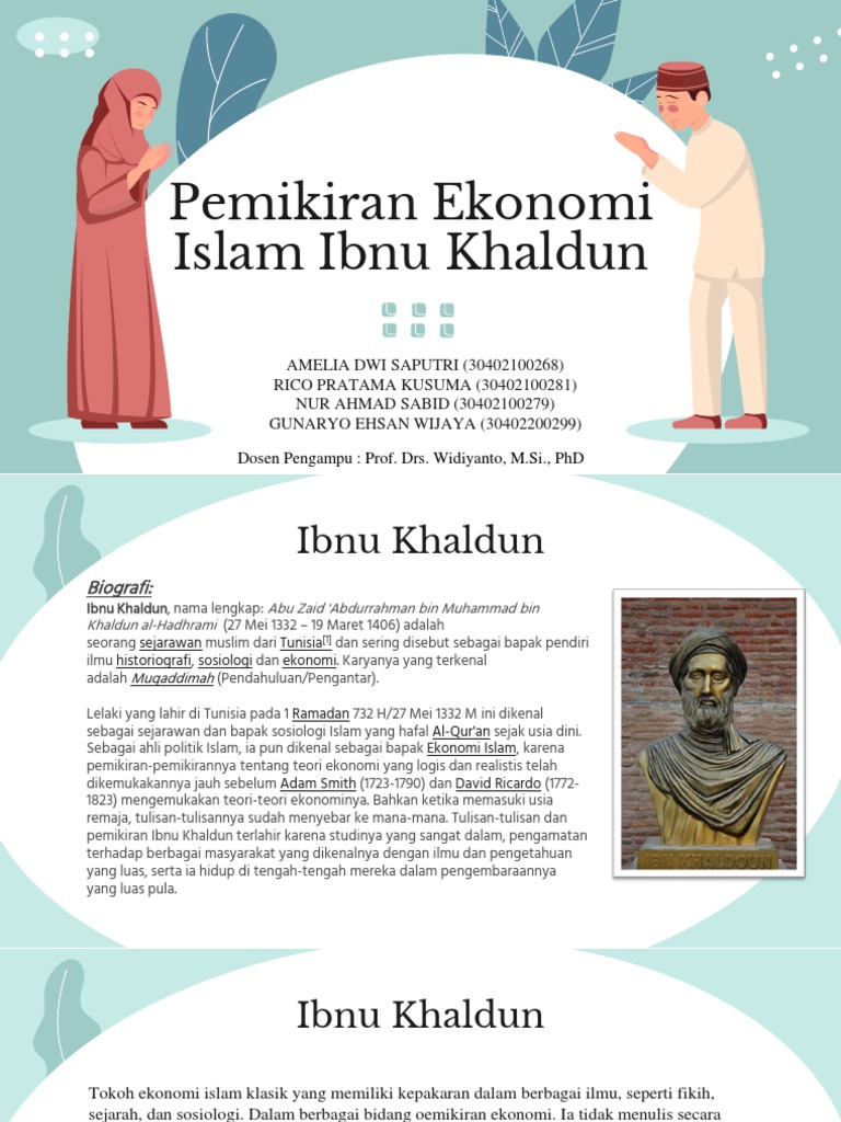 Peradaban Ekonomi Islam Ibnu Khaldun | PDF