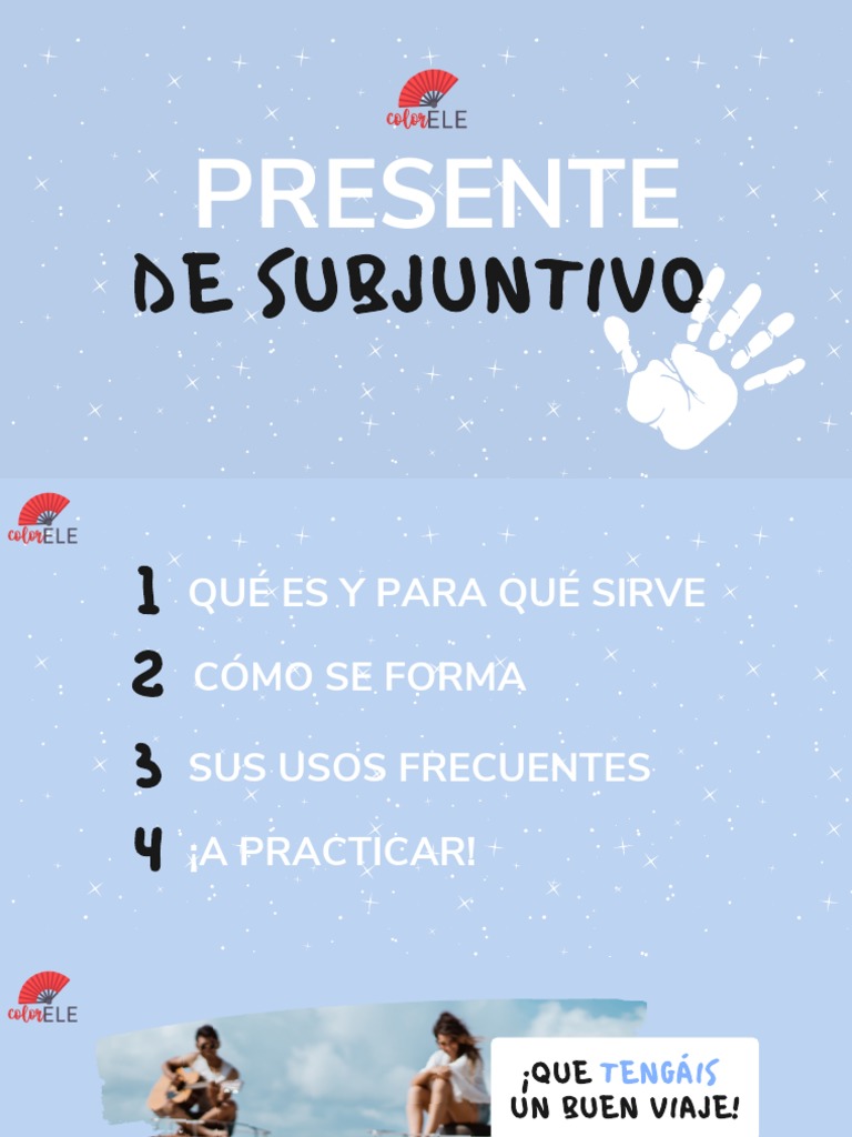 Guía del Presente de Subjuntivo | PDF | Conjugación gramatical ...