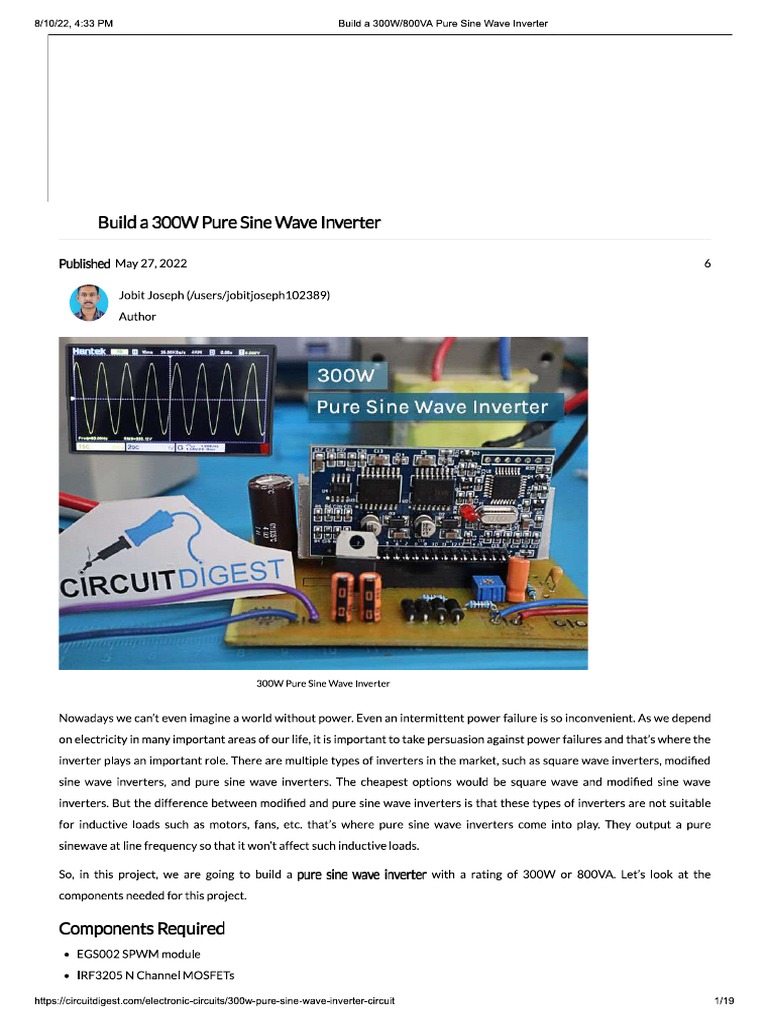 Car Inverter 300W | PDF