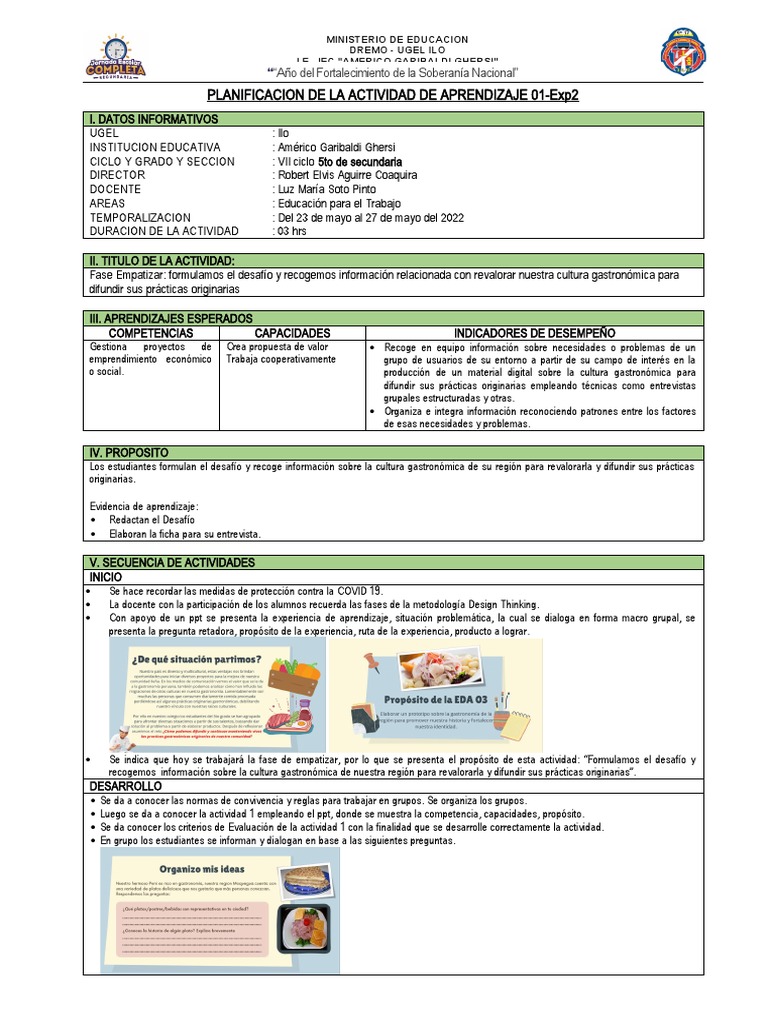 Exp2 Act1 Ept5to Luzsoto 2022 | PDF | Evaluación | Cognición
