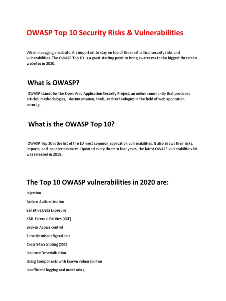 Owasp Top 10 Security Risks Pdf Transport Layer Security Password