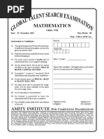 Imo Sample Paper Class-8 2025-26 | PDF | Mathematics | Algebra