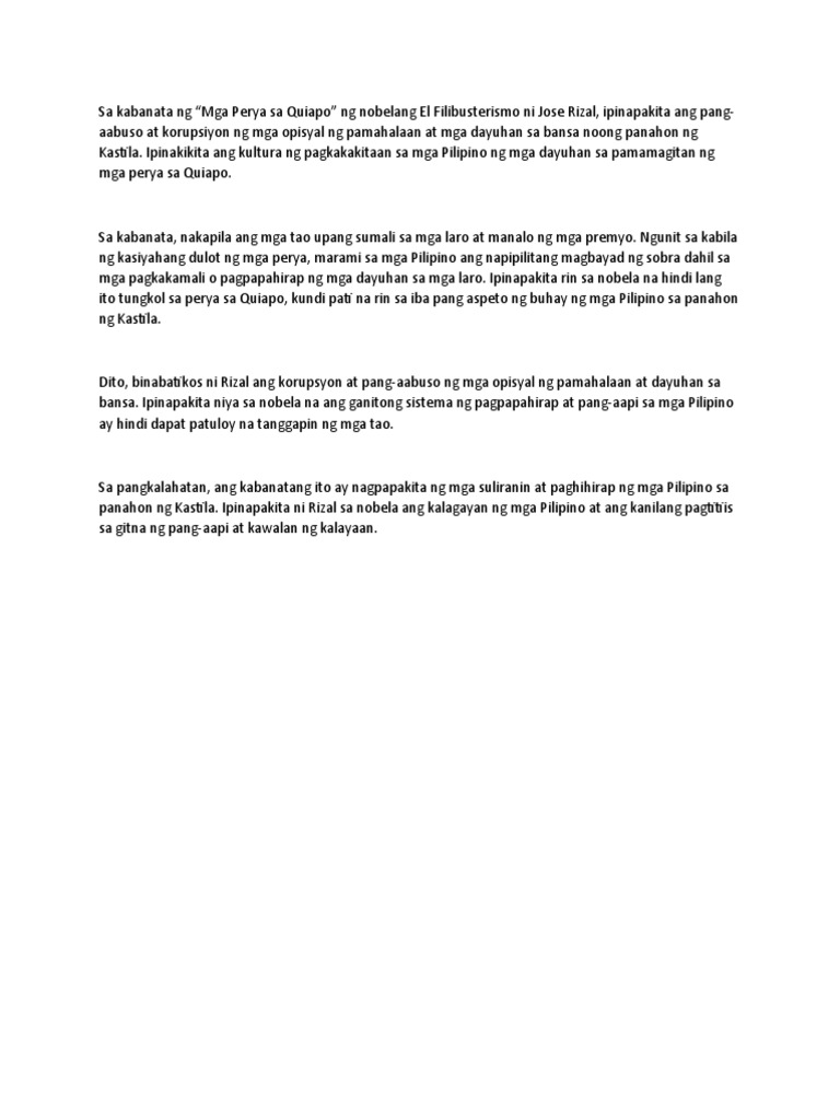 Kabanata 17 El Filibusterismo | PDF