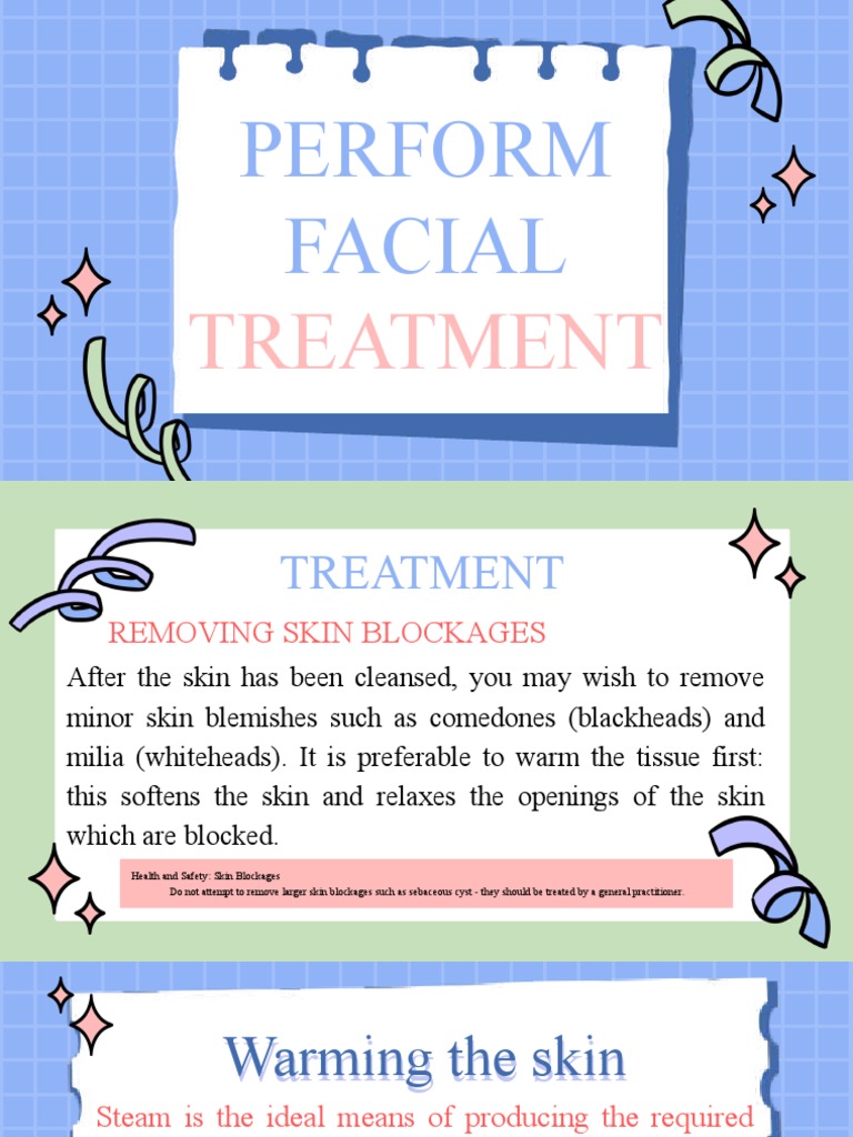 Perform Facial Treatment | PDF | Skin | Medical Specialties