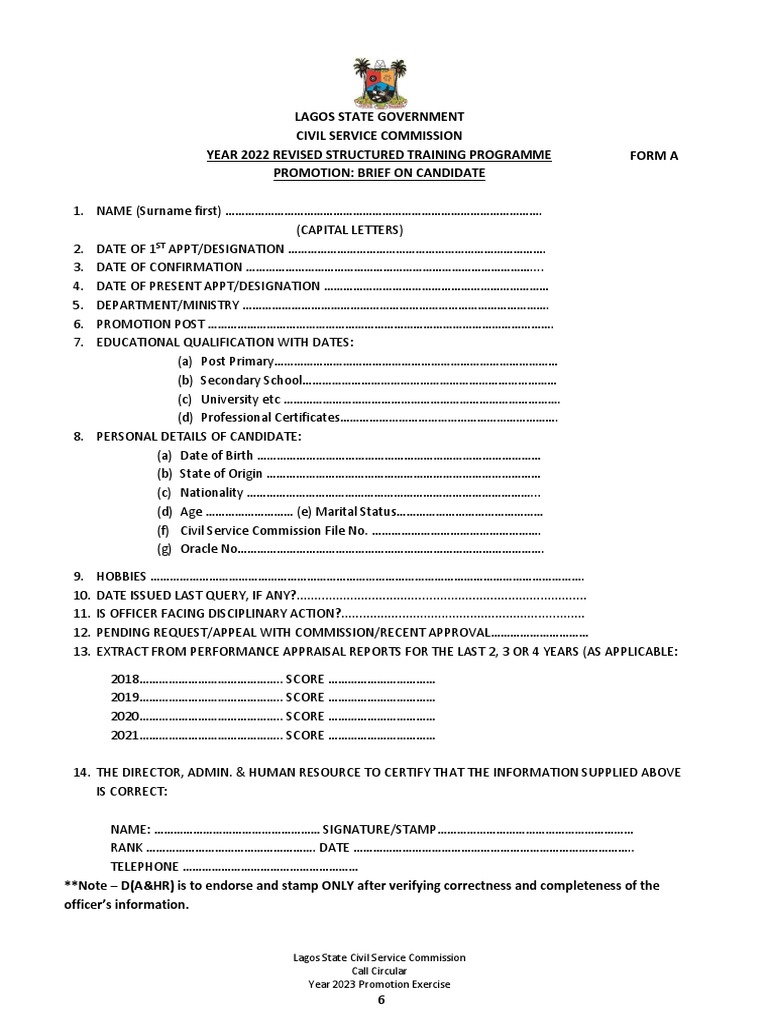 Call Circular Promotion Year 2023-2 | PDF | Government