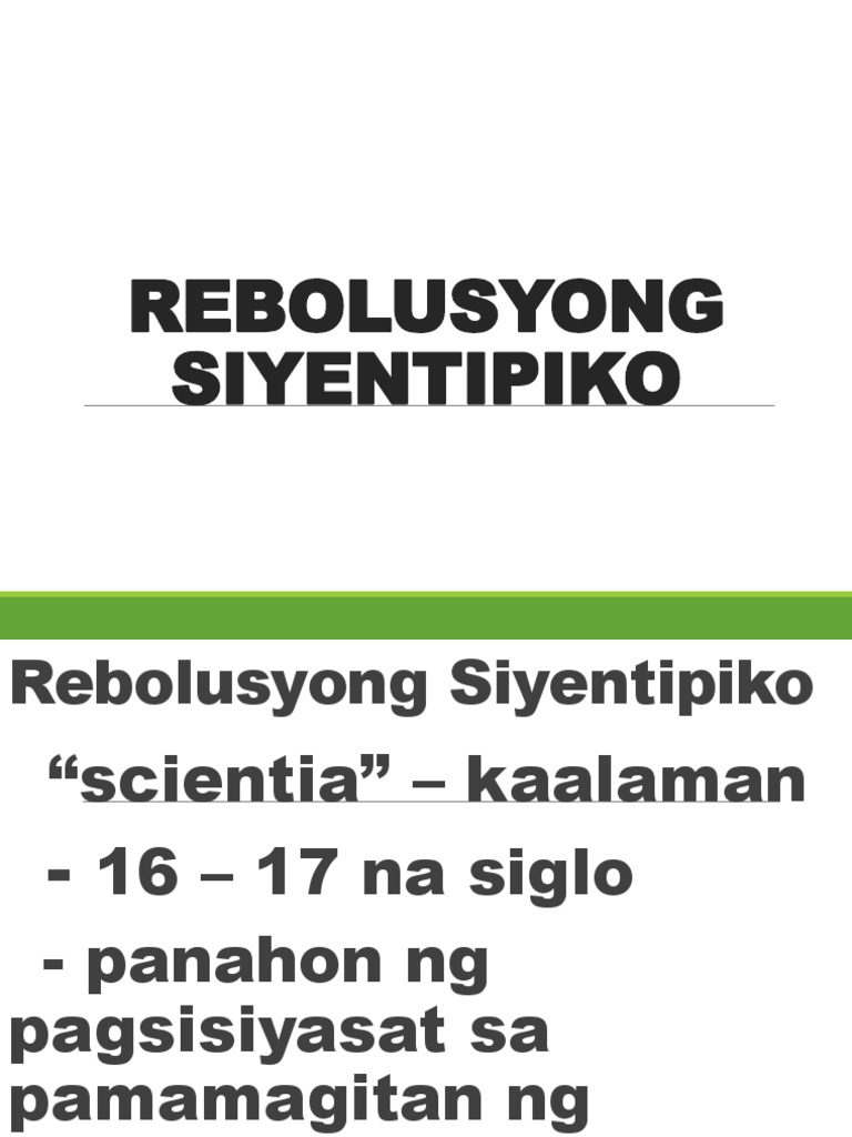 REBOLUSYONG-SIYENTIPIKO-2 | PDF