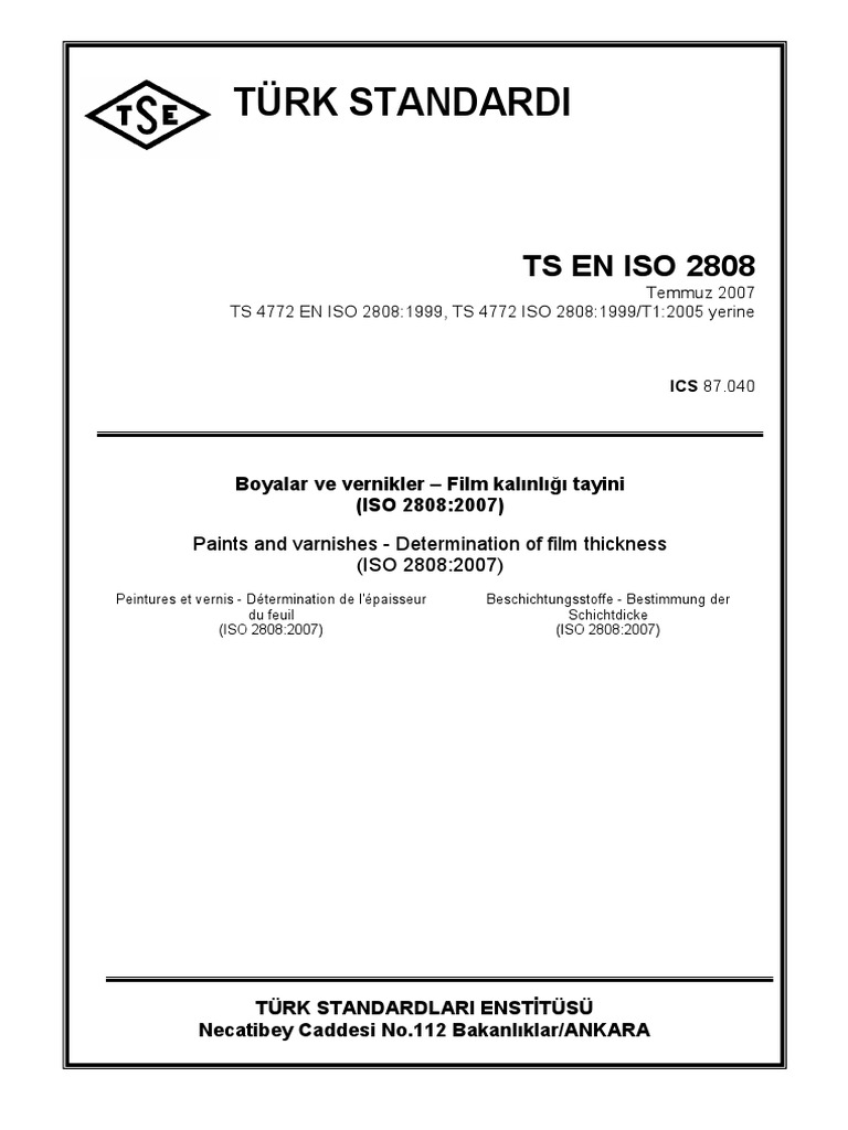 TS en Iso 2808 | PDF