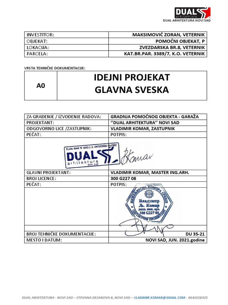 Idejni Projekat | PDF