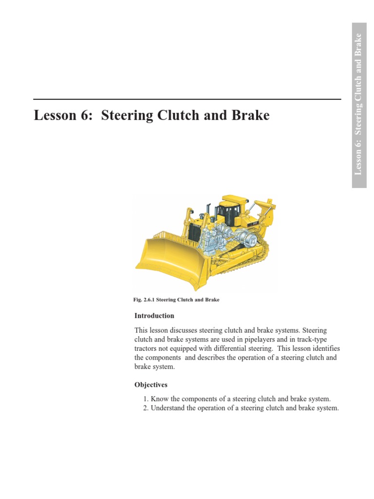 Steering Clutch And Brake Pdf Clutch Valve