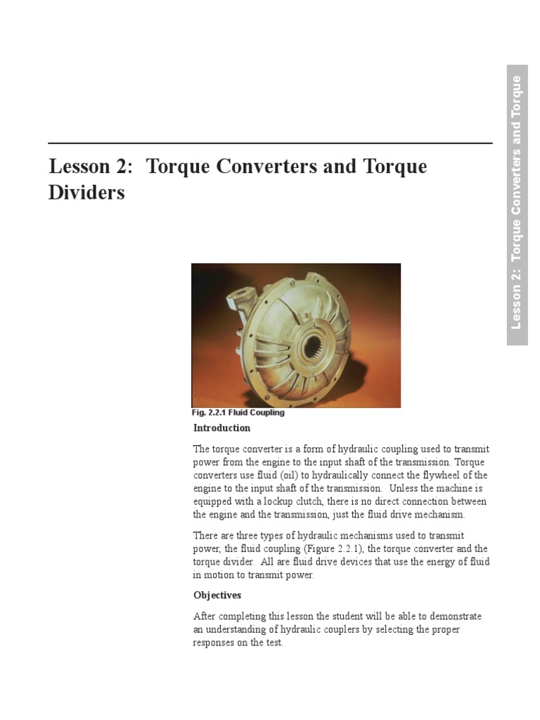Torque Converters and Torque | PDF | Clutch | Turbine