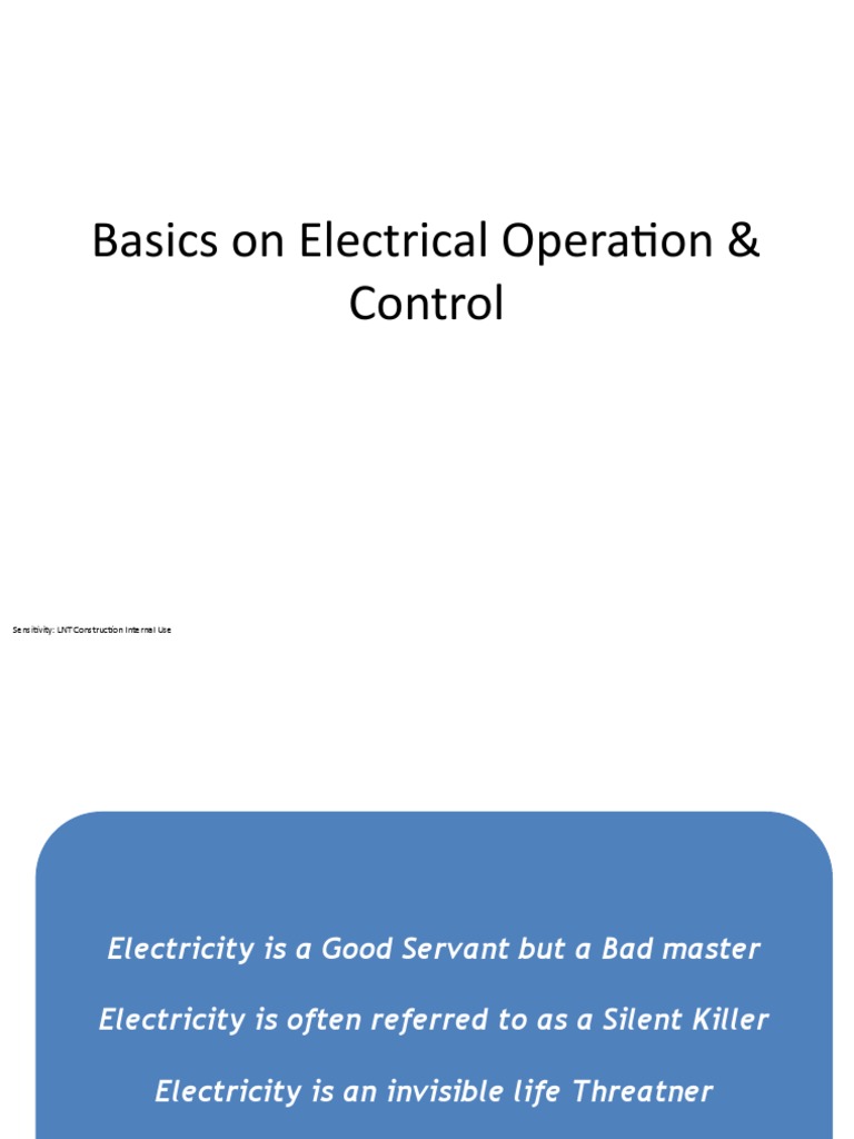Basics On Electrical Operation and Control | PDF | Fuse (Electrical ...