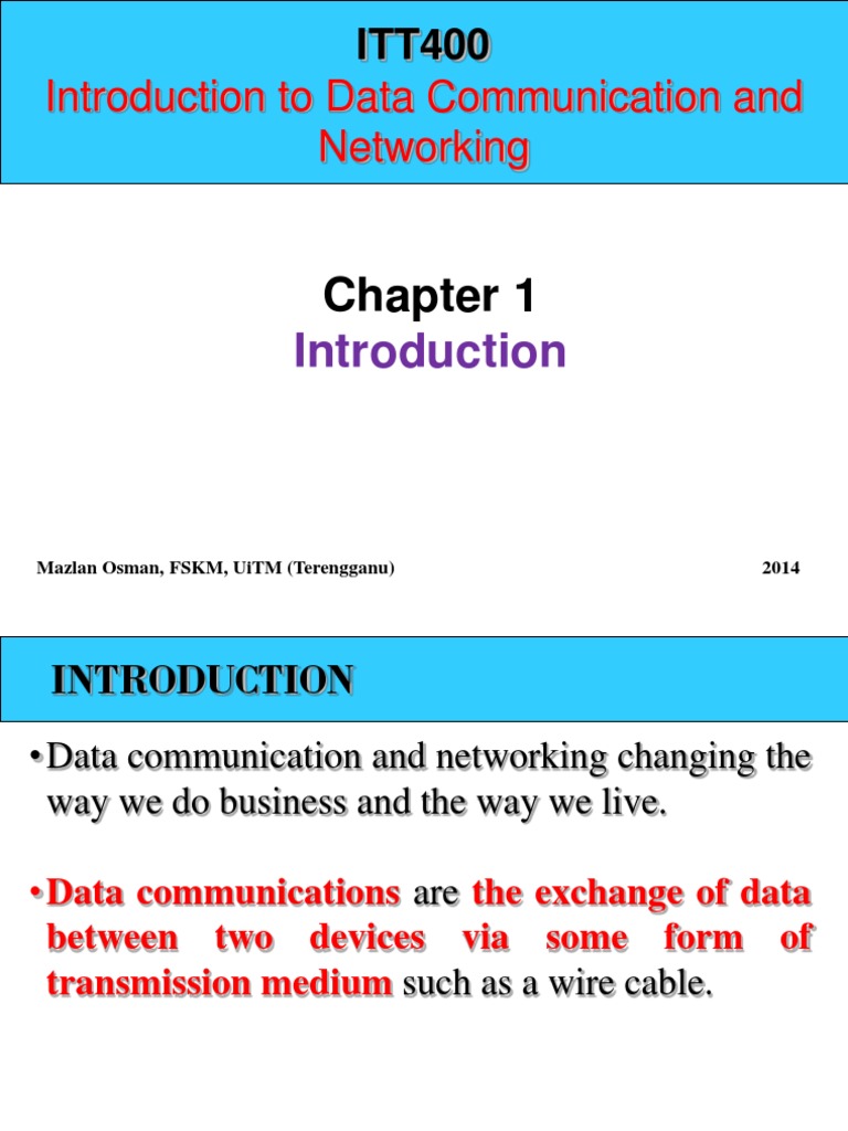 Chap 1-1 Introduction | Download Free PDF | Network Topology | Computer Network