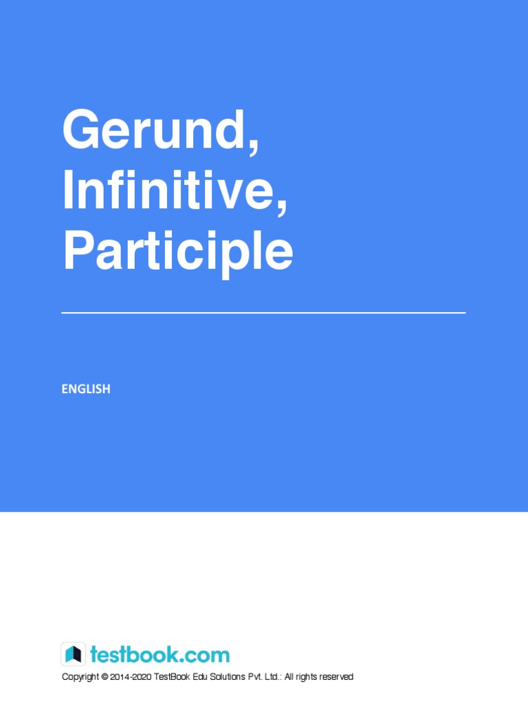 Gerund, Infinitive, Participle - Study Notes | PDF | Verb | Syntactic ...