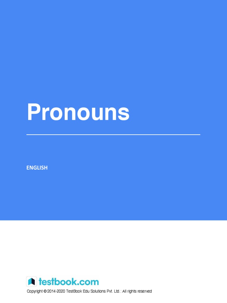 Pronouns - Study Notes | PDF | Pronoun | Grammatical Number