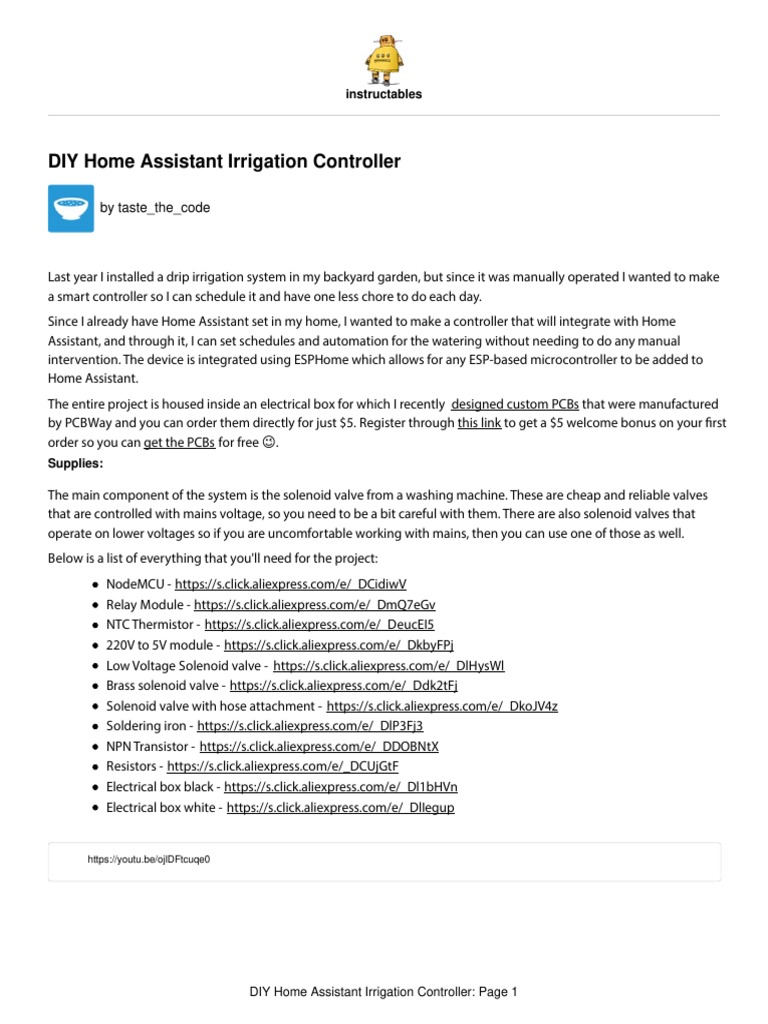 DIY-Home-Assistant-Irrigation-Controller | PDF | Printed Circuit Board ...