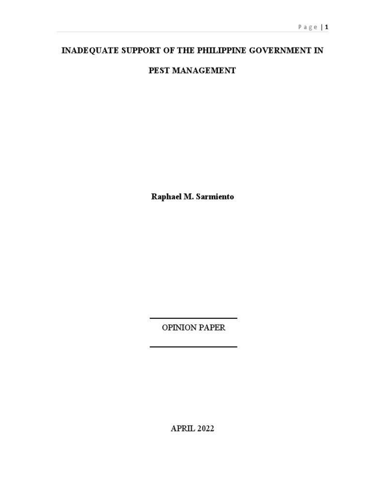 Inadequate Support | PDF | Agriculture