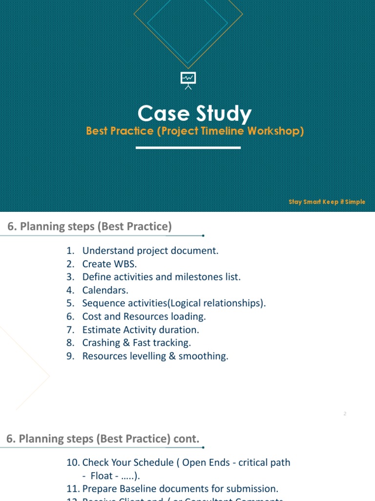 Case Study: Best Practice (Project Timeline Workshop) | PDF ...