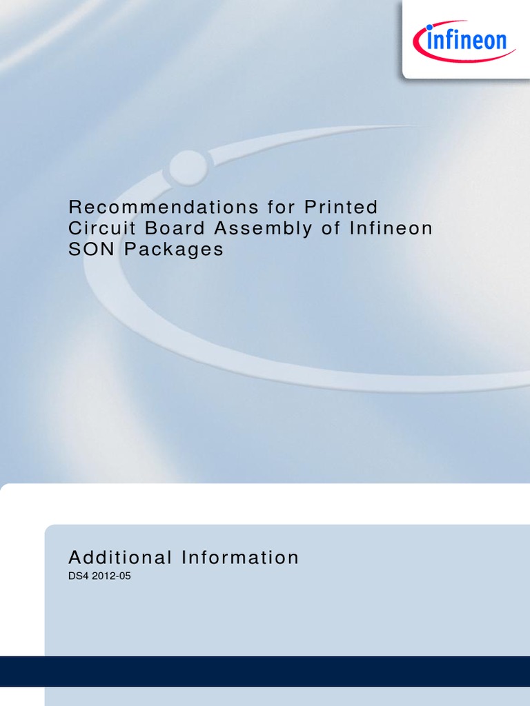 Infineon Additional Product Information Son Packages An V00 01 En Download Free Pdf Printed