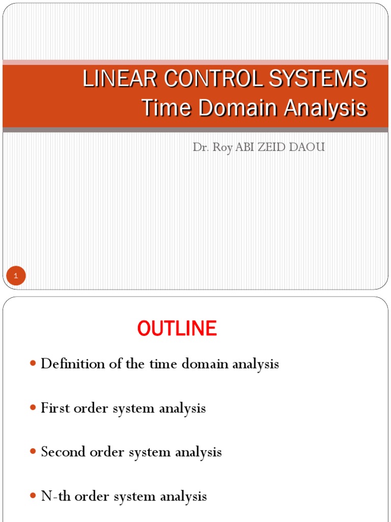 Lecture 3 | PDF | Damping | Control Theory