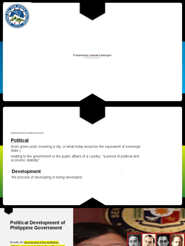 Political Development in the Philippines | PDF | Philippines | Government
