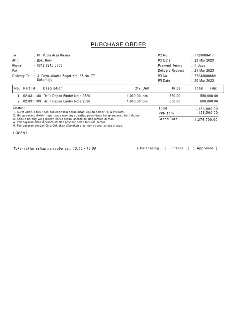 Po 0417-Putra Arzu | PDF