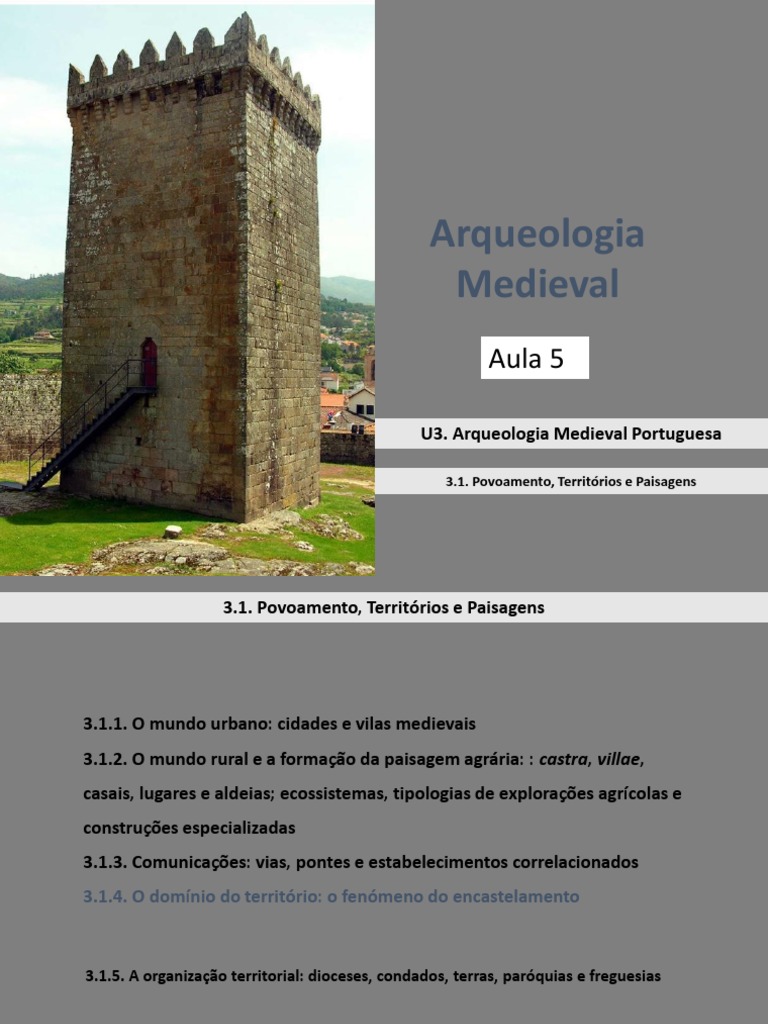 Arqueologia Medieval Portuguesa | PDF | Castelo | Idade Média