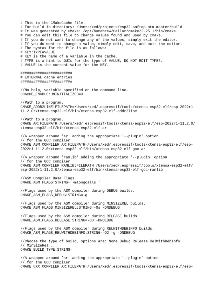 CMake Cache | PDF | Library (Computing) | Python (Programming Language)