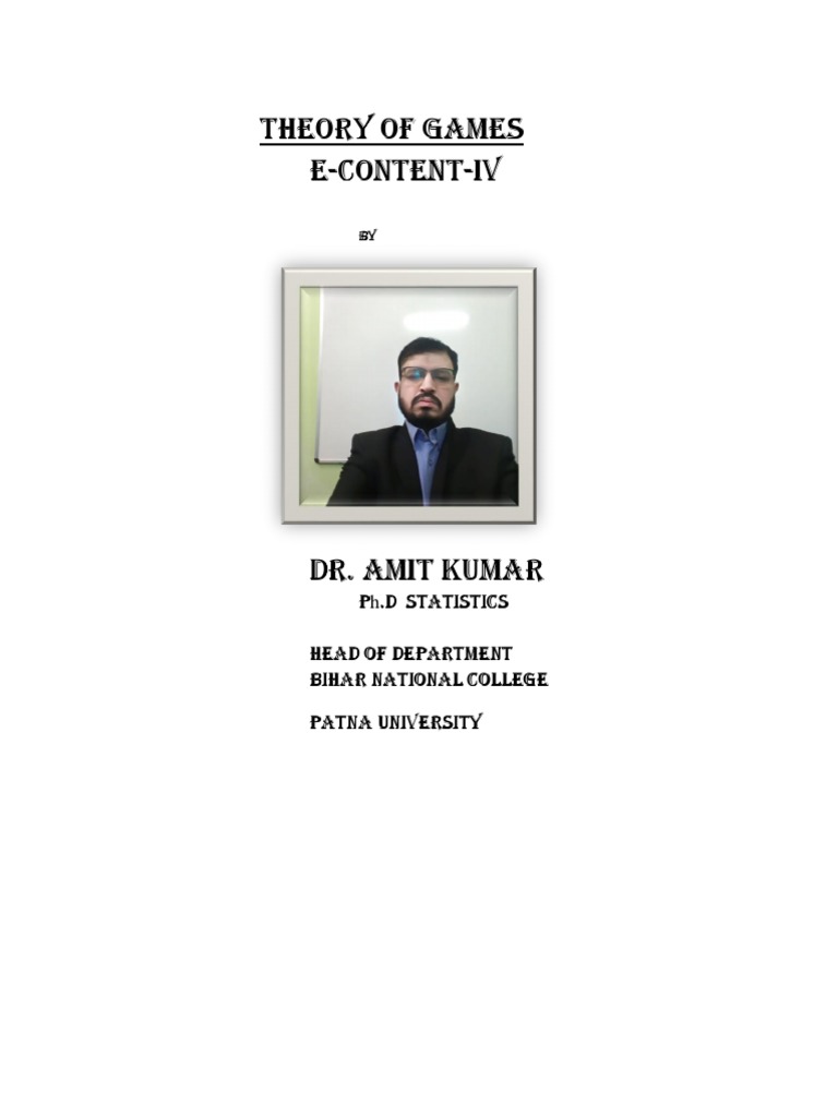 MCA 3rd Sem Game Theory | PDF | Auction | Mathematical Optimization