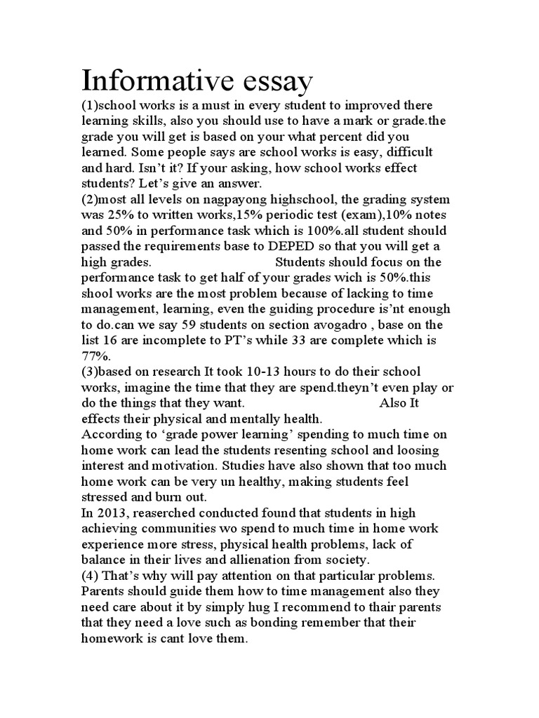 Informative Essay | PDF