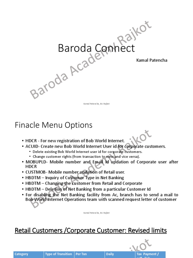 Baroda Connect | PDF