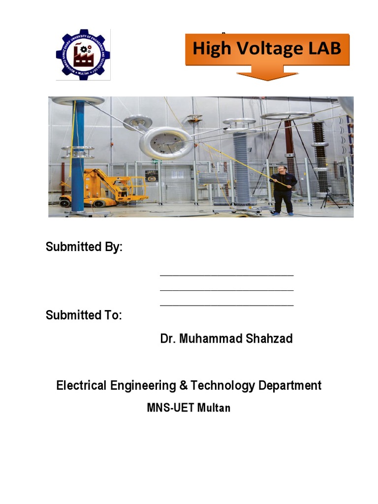 LAB Manual HVT LAB | PDF | Capacitor | High Voltage